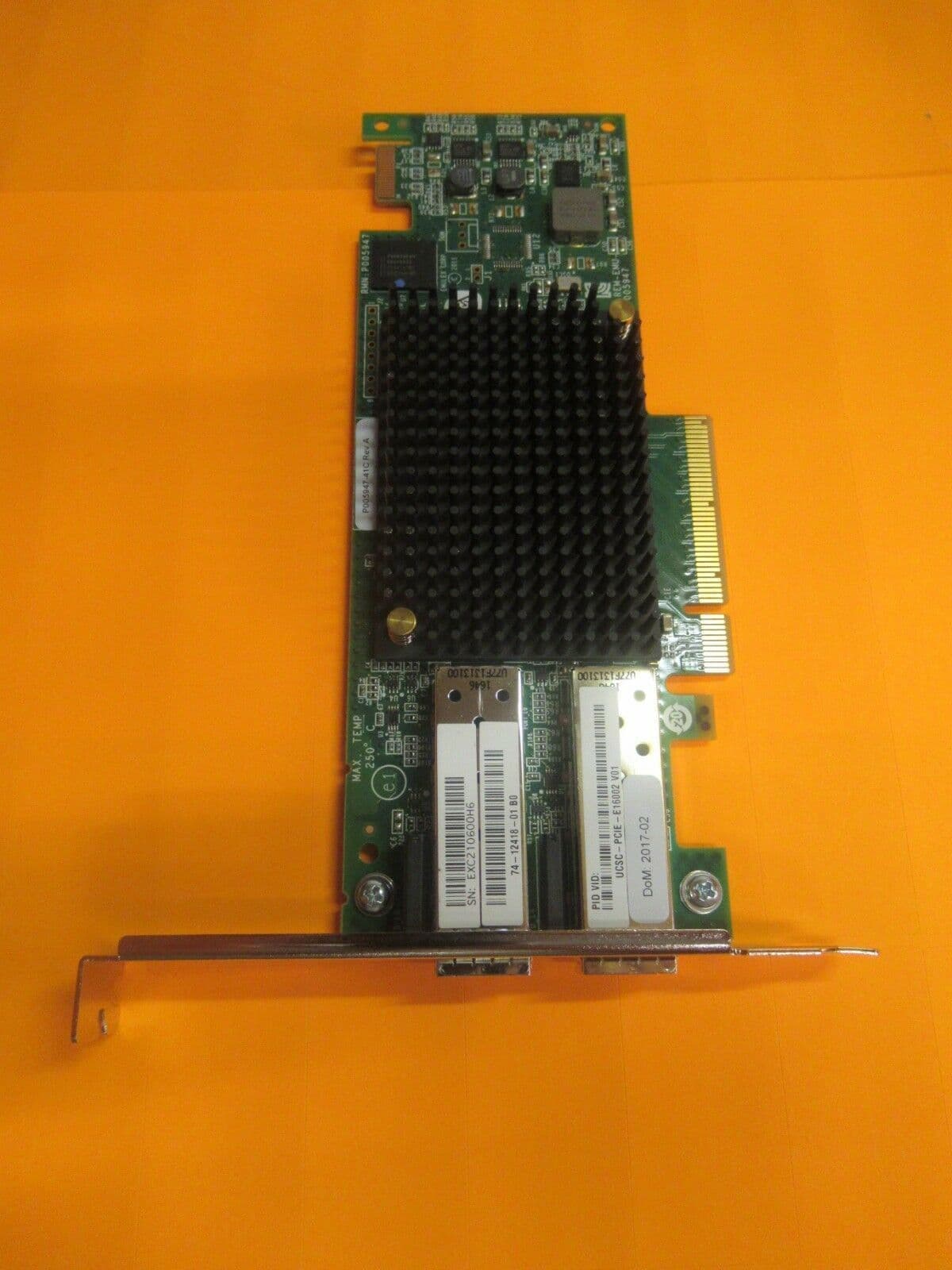 Cisco Dual Port 16Gb FC Network Card HBA 74-12418-01 UCSC-PCIE-E16002 ...