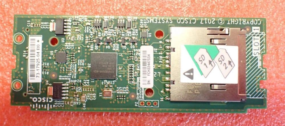 Cisco Dual SD Card Reader Modular Adapter 73-17925-04 UCS-MSTOR-SD For ...