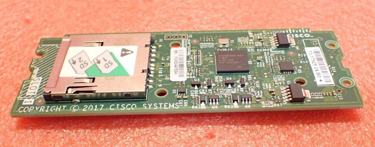 Cisco Dual SD Card Reader Modular Adapter 73-17925-04 UCS-MSTOR-SD For ...