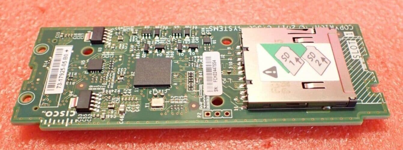 Cisco Dual SD Card Reader Modular Adapter 73-17925-05 UCS-MSTOR-SD For ...