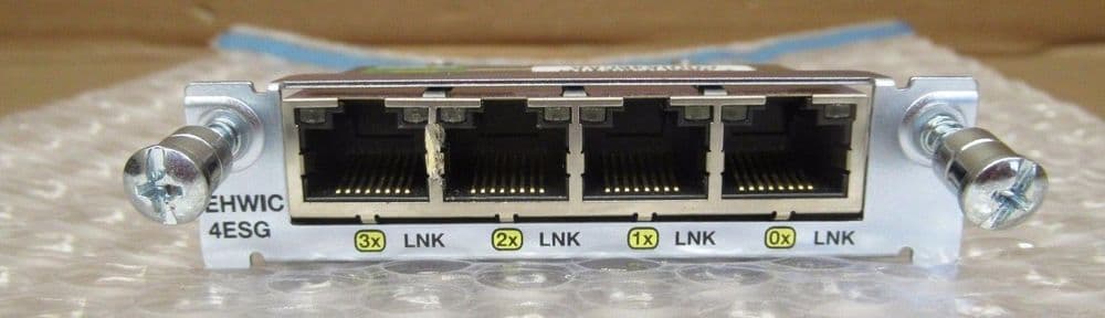 Cisco EHWIC-4ESG 4 Port Gigabit Ethernet Enhanced High Speed WAN Interface Card