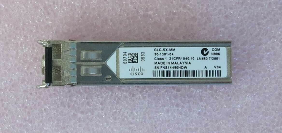 Cisco GLC-SX-MM 1000Base-SX LC SFP FC 850nm 550m Transceiver Module 30-1301-04