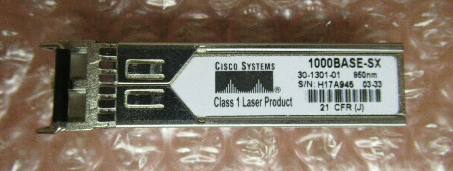 Cisco GLC-SX-MM 1000Base-SX SFP Fibre Channel Transceiver Module 30-1301-01