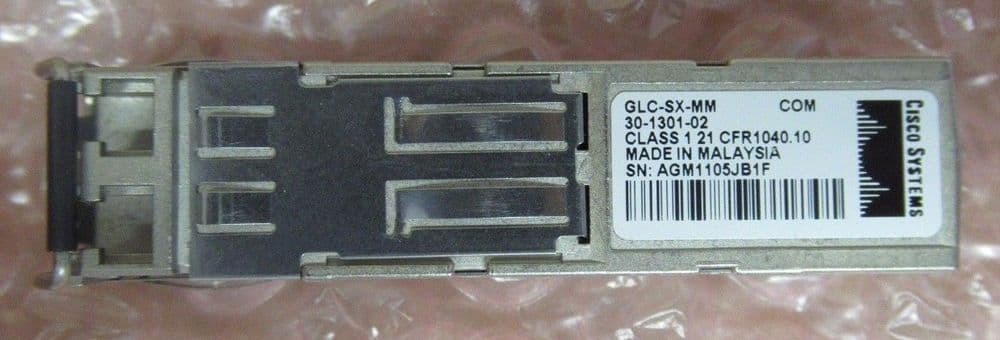 Cisco GLC-SX-MM 1000Base-SX SFP Fibre Channel Transceiver Module 30-1301-02