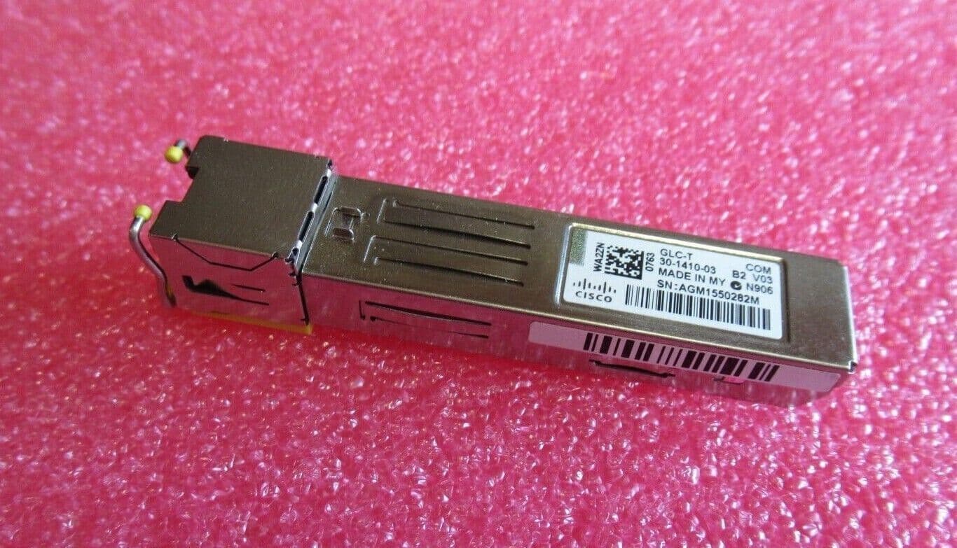 Cisco GLC-T 30-1410-03 RJ45 1Gbps 1000Base-T 100m SFP Transceiver Module