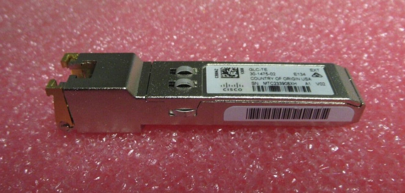 Cisco GLC-TE 30-1475-02 1000Base-T 1Gbps RJ-45 SFP GBIC Transceiver Module