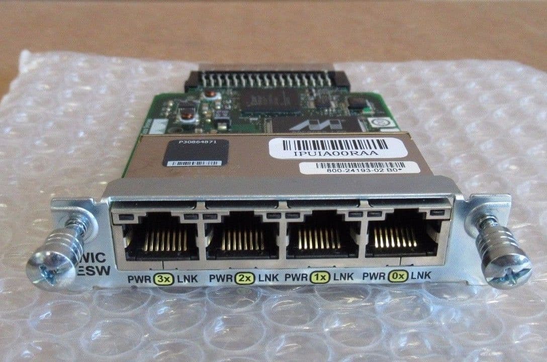 Cisco HWIC-4ESW 800-24193-02 4-Port Single WIde Interface Card