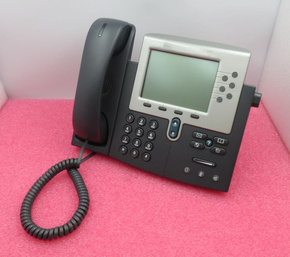 Cisco IP 7961G Business VoIP LAN Wired Office Phone Handset 68-2841-02 1