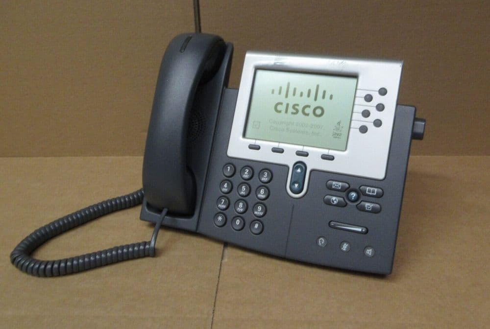 Cisco IP 7961G Business VoIP LAN Wired Office Phone Handset CP-7961G