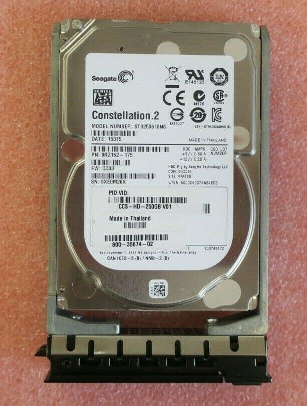Cisco IronPort 250GB SATA 7 2K 6Gb/s 2 5" HDD Hard Drive HD 250G R1 CSS ...