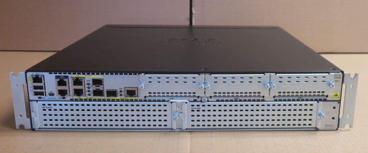 Cisco ISR4351/K9 4300 4351 2U ISR Integrated Services Router 3x NIM ...