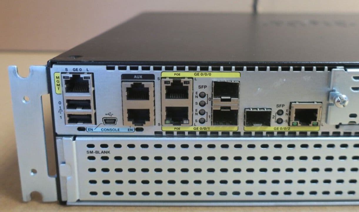 Cisco ISR4351/K9 4300 4351 2U ISR Integrated Services Router 3x NIM ...