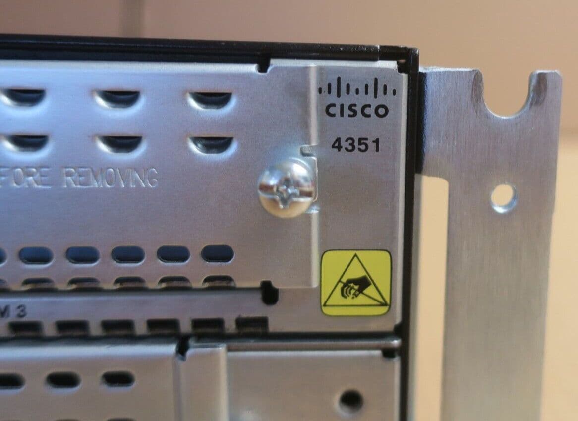 Cisco ISR4351/K9 4300 4351 2U ISR Integrated Services Router 3x NIM ...