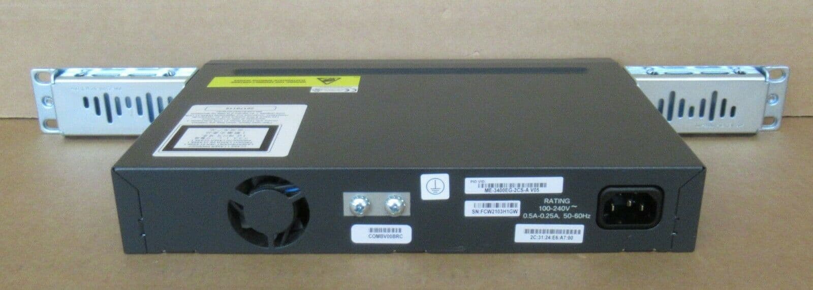 Cisco ME-3400EG-2CS-A 2-Port 1GB Dual SFP Managed L3 Carrier Ethernet ...