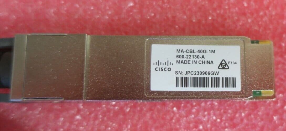 Cisco Meraki MA-CBL-40G-1M QSFP to QSFP 40Gb 1Metre Stacking Cable