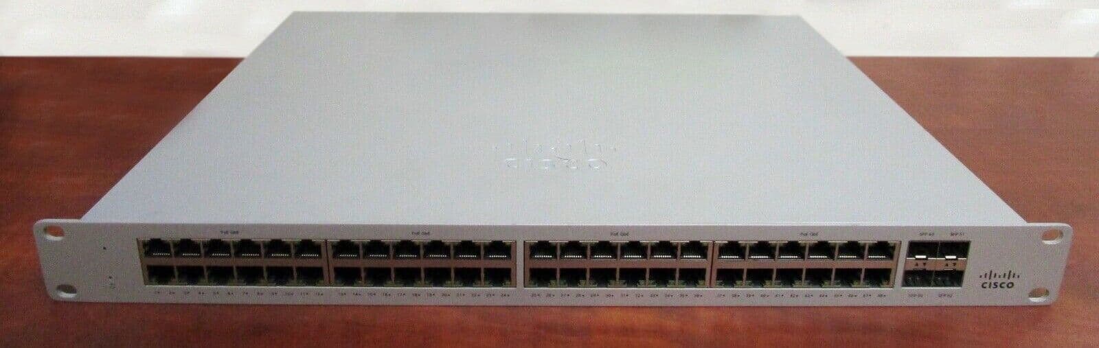 Cisco Meraki MS120-48LP 48x 1GbE PoE 4x SFP Cloud Managed L2 Switch ...