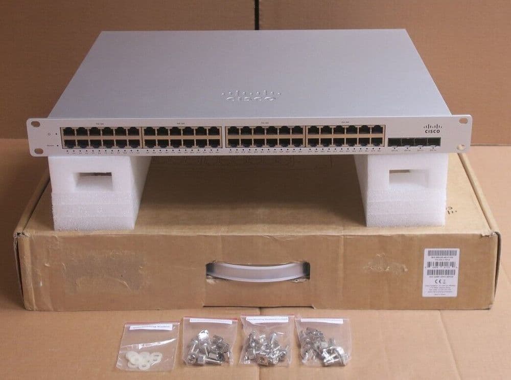 Cisco Meraki MS220-48LP 1U Cloud Switch 48x 1GbE POE 4x 1GbE SFP Port ...