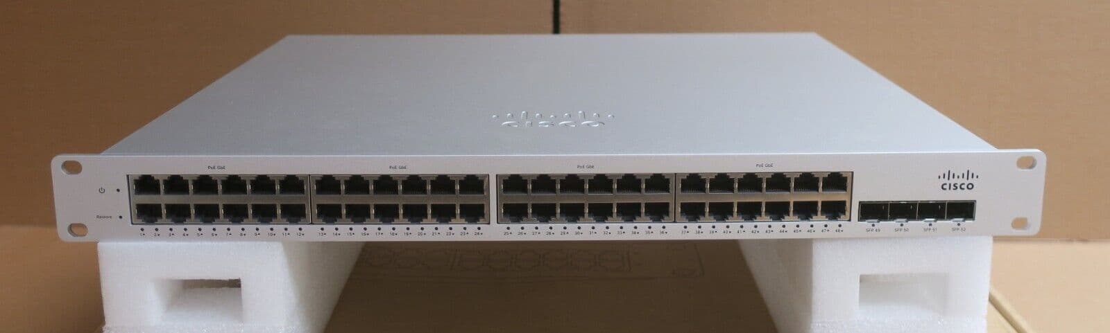 Cisco Meraki MS220-48LP 1U Cloud Switch 48x 1GbE POE 4x 1GbE SFP Port ...
