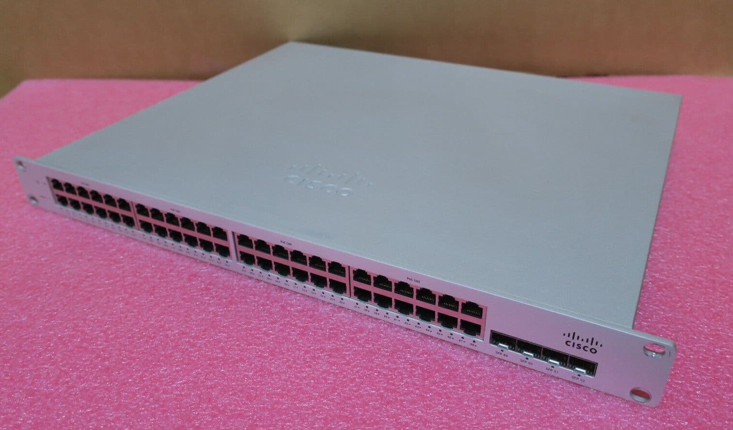 Cisco Meraki MS220-48LP 1U Cloud Switch 48xGigabit POE 4x1G SFP Ports ...