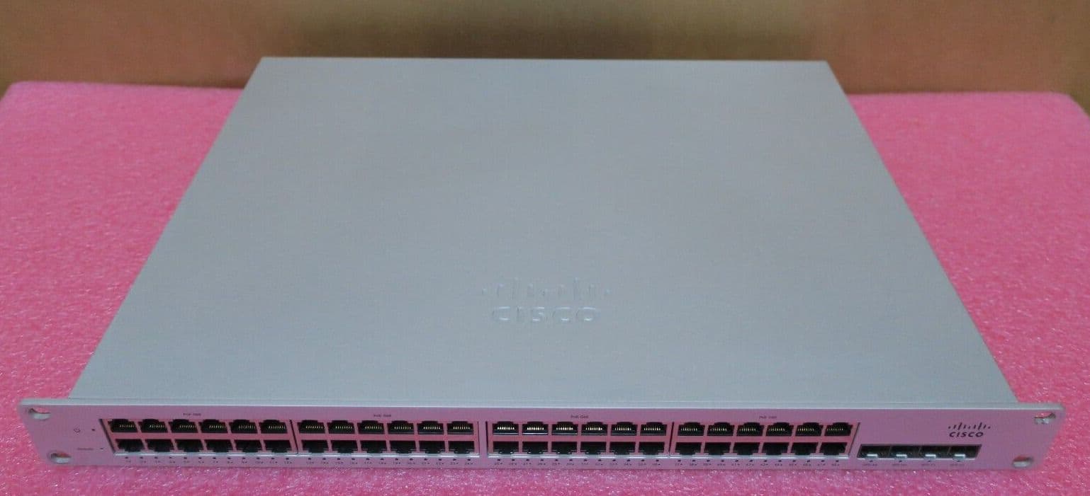 Cisco Meraki MS220-48LP 1U Cloud Switch 48xGigabit POE 4x1G SFP Ports ...