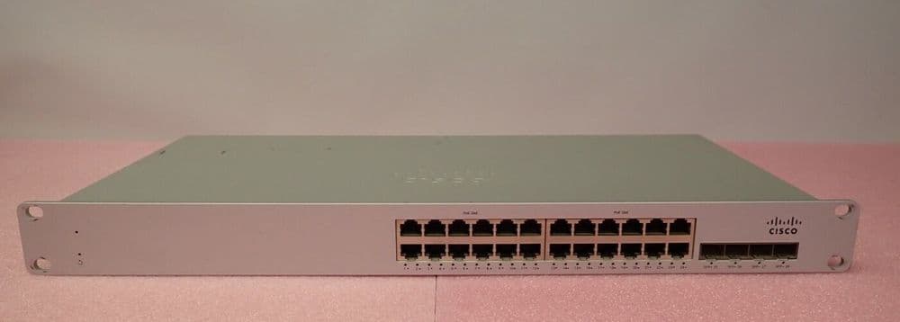 Cisco Meraki MS225-24P 24x 1G PoE 4x 10G SFP Cloud Managed L2 Switch ...