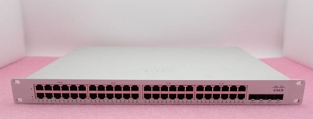 Managed Poe Switch Cisco Meraki MS350 48-Port Cloud Managed Network ...