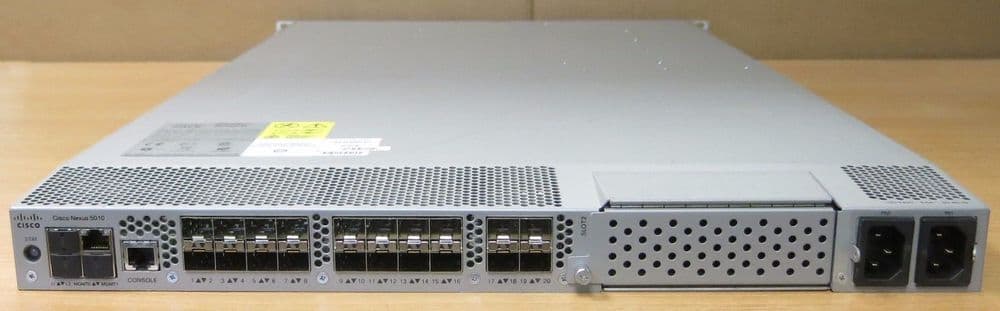 Cisco Nexus 5010 N5K-C5010P-BF 20Port 10GB Gigabit Ethernet Switch 2x ...