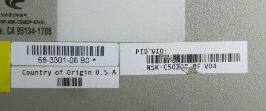 Cisco Nexus 5020 N5K-C5020P-BF 40-Port 10Gb Gigabit Ethernet Switch 2x ...