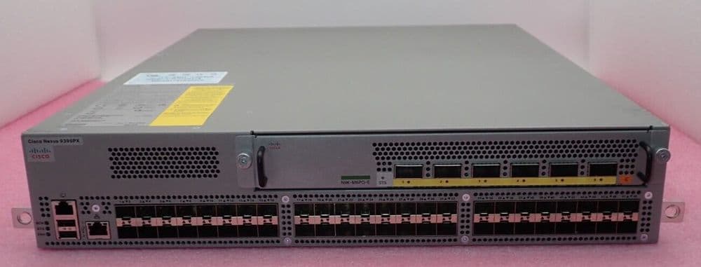 Cisco Nexus 9396PX N9K-C9396PX 48x 1/10GE SFP N9K-M6PQ-E 6x 40GE QSFP ...
