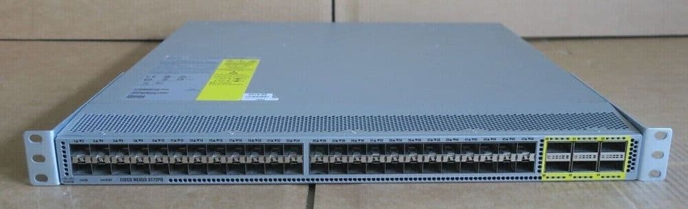 Cisco Nexus N3K-C3172PQ-10GE 3172PQ 48x 10Gb SFP 6x 40Gb QSFP Port 1U ...