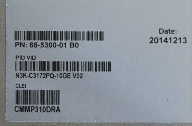 Cisco Nexus N3K-C3172PQ-10GE 3172PQ 48x 10Gb SFP 6x 40Gb QSFP Port 1U ...