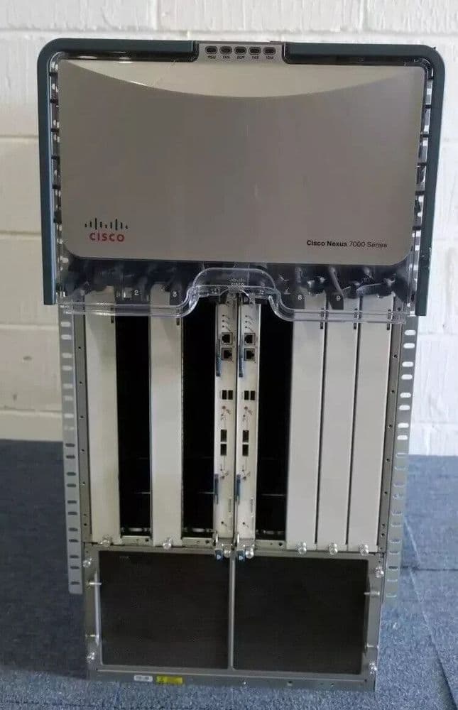 Cisco Nexus N7K-C7010 21U 7000 10-Slot Network Switch Chassis 2x N7K-SUP2E