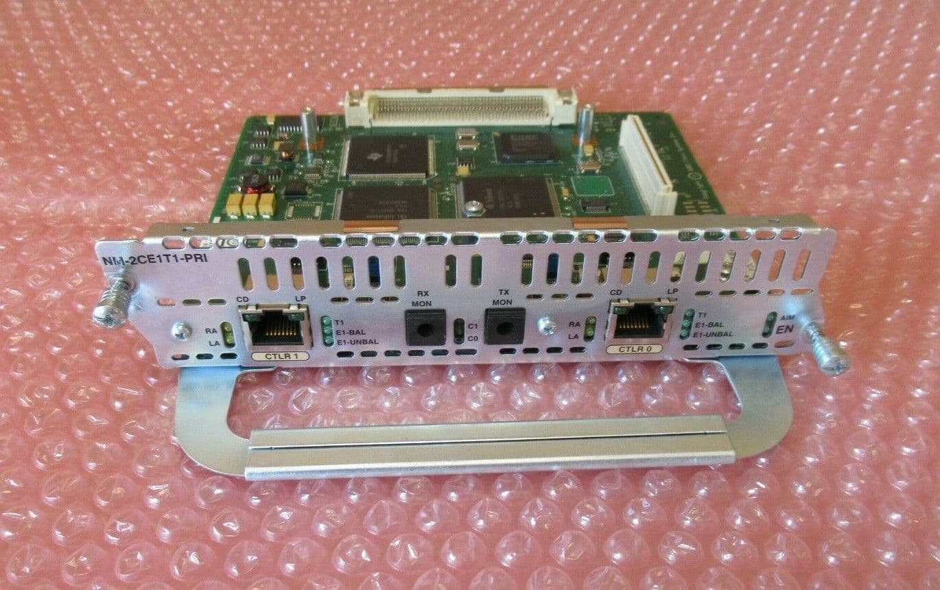 Cisco NM-2CE1T1-PRI 800-21551-02 2PT Channelized E1/T1/ISDN-PRI Network ...