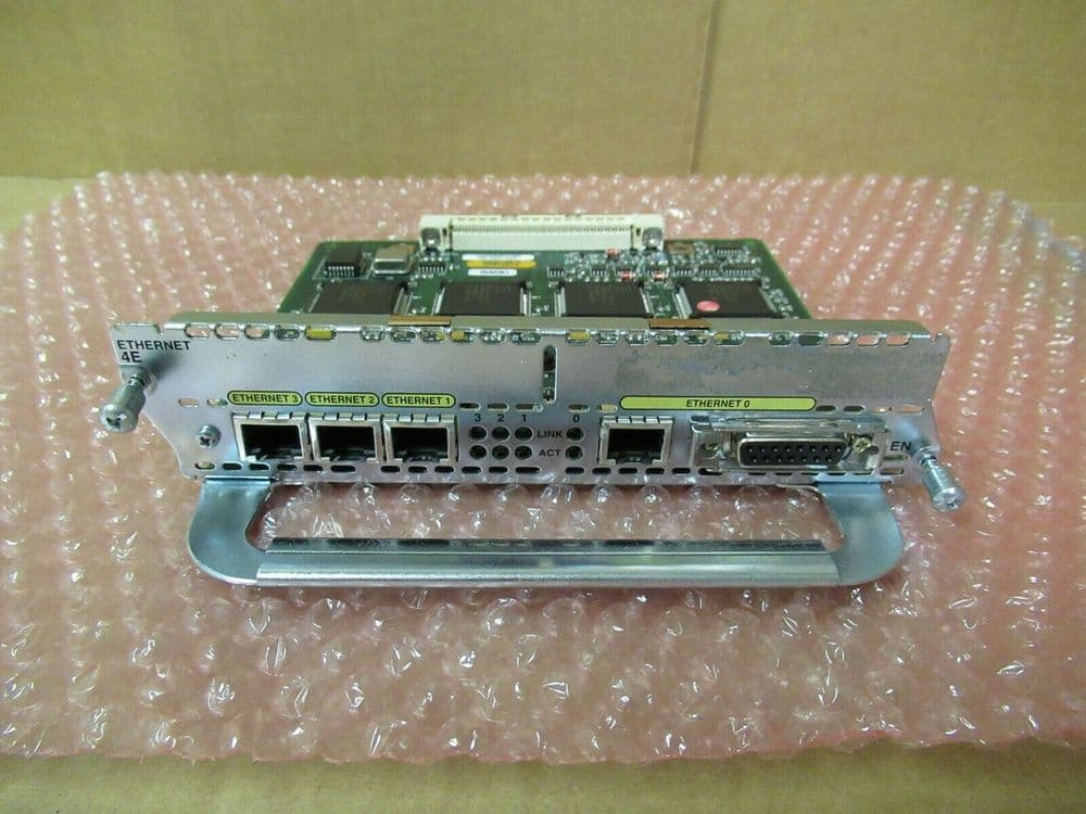 Cisco NM-4E Ethernet 4E 4 Port Ethernet LAN Expansion Module 800-02027-04