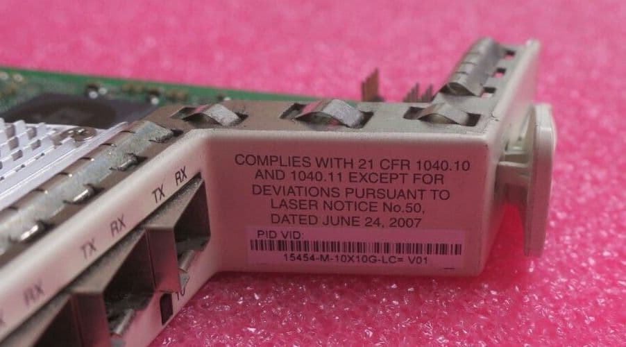 Cisco ONS 15454 10x10G-LC 10-Port 10Gb/s SFP Line Card 15454-M-10x10G-LC