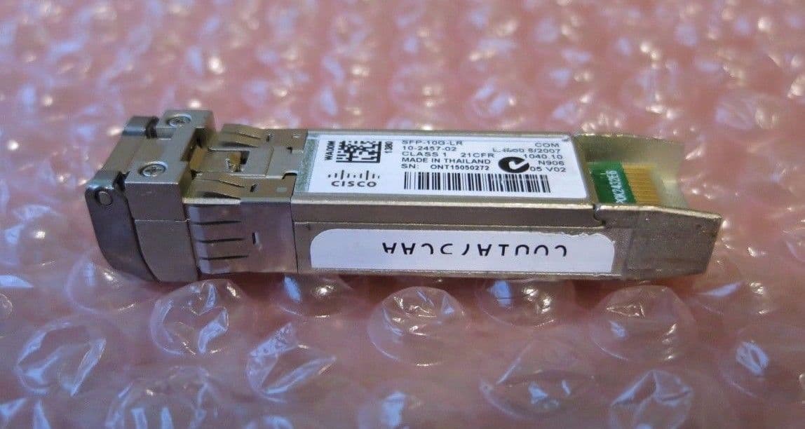 Cisco Original SFP-10G-LR 10GBase-LR 10-2457-02 Fibre Optic Transceiver ...