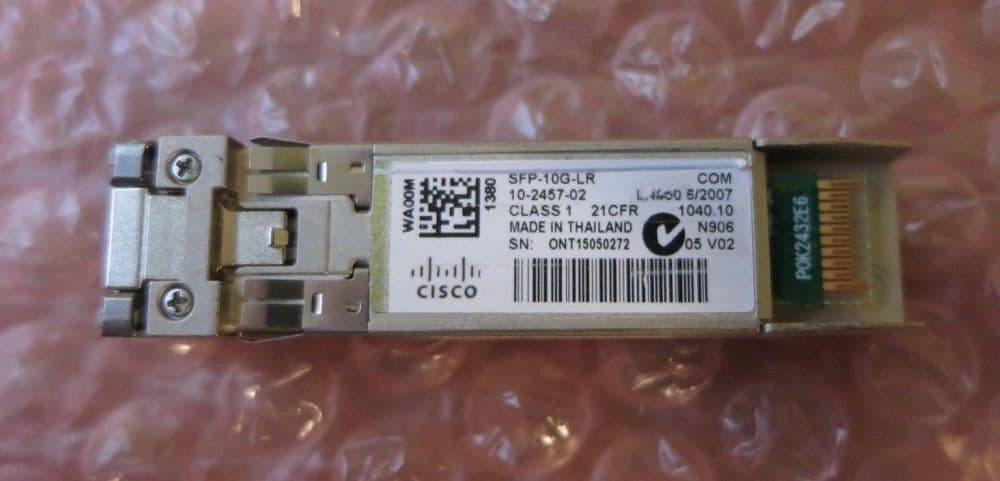 Cisco Original SFP-10G-LR 10GBase-LR 10-2457-02 Fibre Optic Transceiver ...