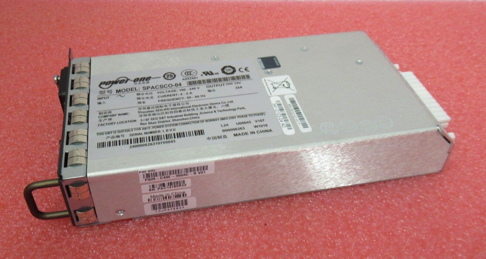 CISCO PWR-C49E-300AC-R CATALYST 4948E 300W AC PSU