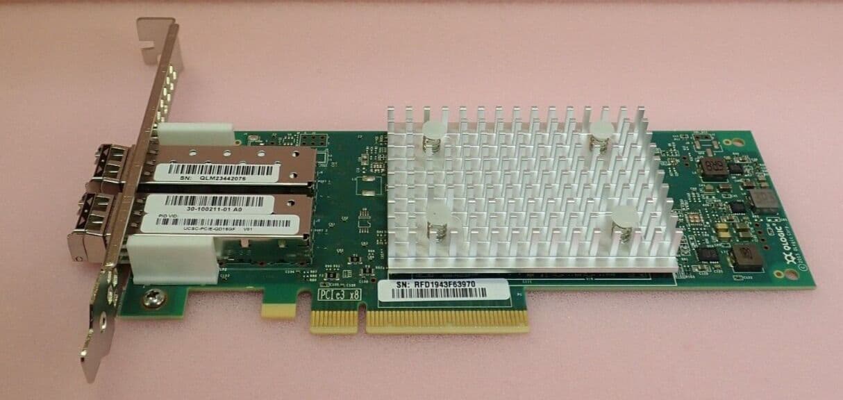 Cisco QLE2692-CSC Dual Port 16Gb FC Host Bus Adapter UCSC-PCIE-QD16GF ...