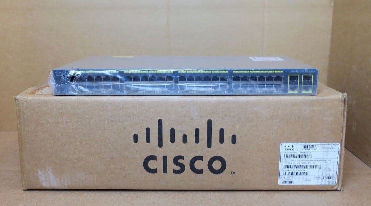 Cisco Refresh Catalyst WS-C2960-48TC-L Ethernet Network Switch 48 2xT ...