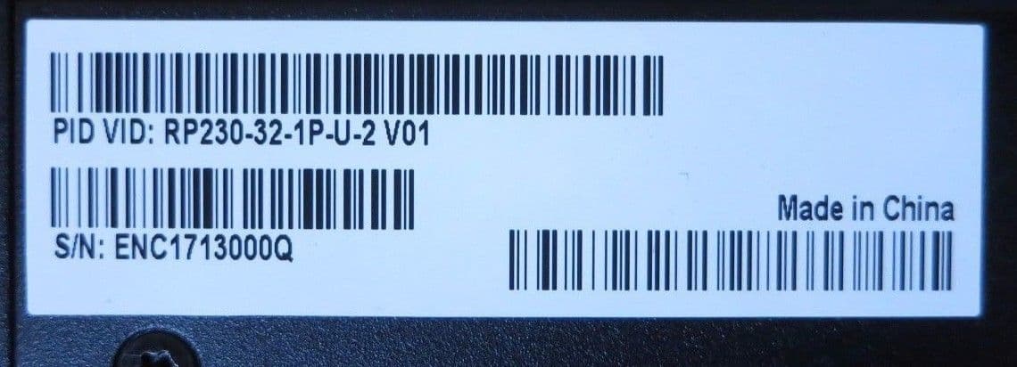 Cisco RP230-32-1P-U-2 Single Phase PDU 20x C13 4x C19 Power ...