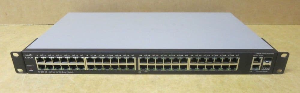 Cisco SF200-48 48-Port 2 Combo Fast Ethernet Managed Switch SLM248GT-UK