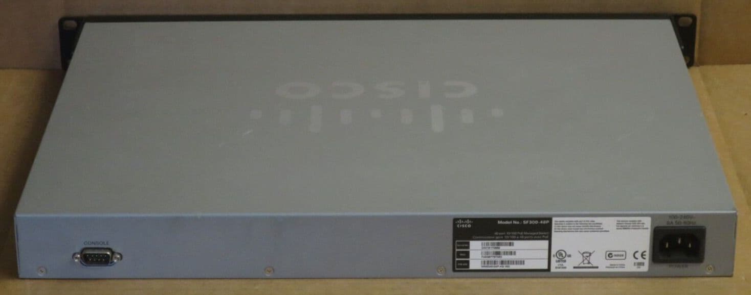 Cisco SF300-48P 48 Port PoE 10/100 2x SFP Port Stackable Managed Switch