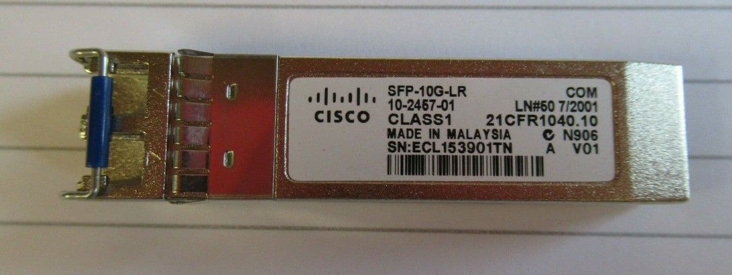 Cisco SFP-10G-LR 10-2457-0110 Gbps 10GBase-LR LC SFP Transceiver Module