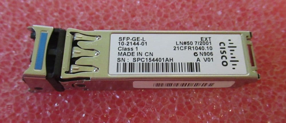 Cisco SFP-GE-L 1000Base-LX/LH SFP 1310nm 10km SMF Transceiver Module 10 ...