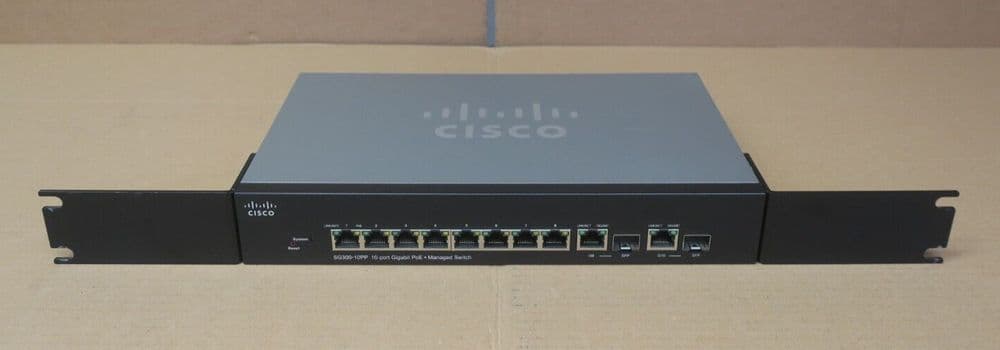 Cisco SG300-10PP 8x 1GbE PoE 2x Combo 1Gb SFP Ports Layer3 1U Managed Switch