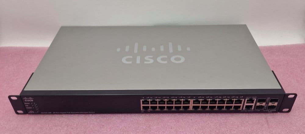 Cisco SG500-28-K9 28 Port Gigabit 10/100/1000 Managed Stackable Switch