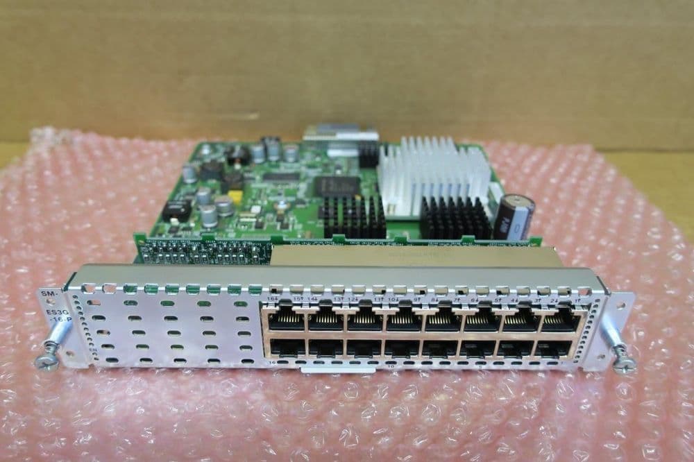 Cisco SM-ES3G-16-P 16x 10/100/1000 POE Gigabit Ethernet Router Service ...
