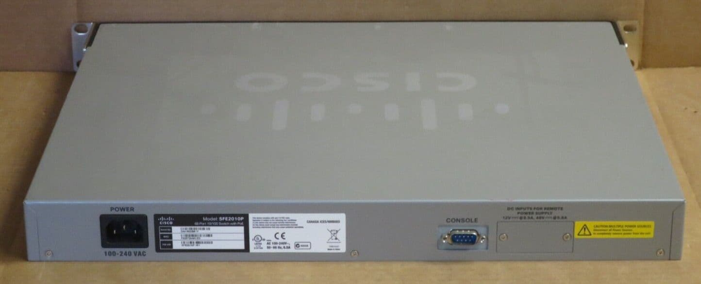 Cisco Small Business SFE2010P 48-Port PoE Fast Ethernet Managed Network ...