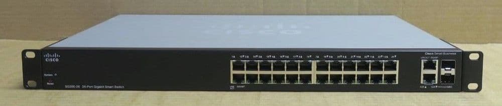 Cisco Small Business SG200-26 24x 1GbE 2x 1Gb Combo SFP Smart Switch ...